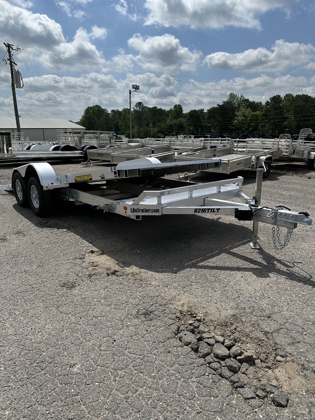 New 2026 Aluma 8216TILT-TA-EL-RTD Car Hauler | Harmony North Carolina