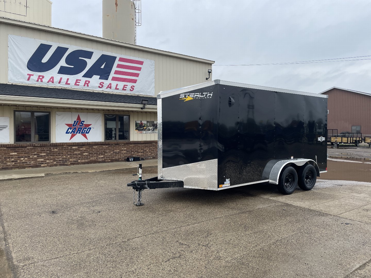 New 2025 Stealth Trailers Mustang 7x14 V-Nose Barn Door 6'6" Cargo ...