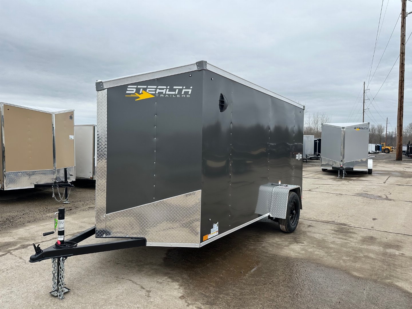New 2025 Stealth Trailers Mustang 6x12 V-Nose Ramp Door Cargo ...