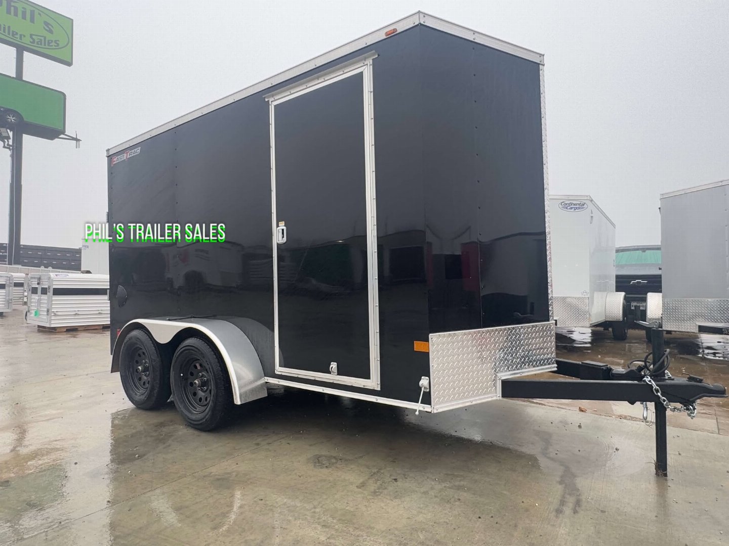 New WELLS CARGO FAST TRACK 6X12 7' INTERIOR Enclosed Cargo Trailer D ...