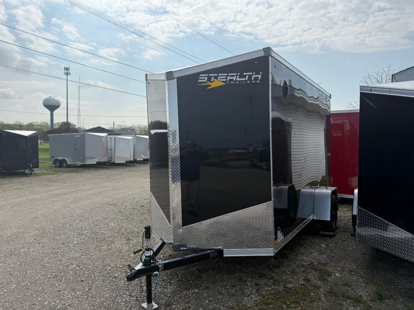 New 2025 6 x 12 Stealth Titan Enclosed Trailer with Ramp with 7ft ...