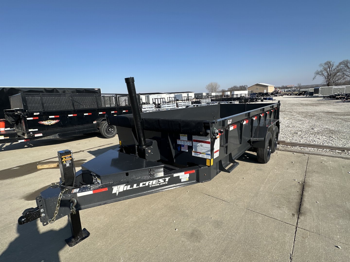 New 2025 Hillcrest Trailers 7'x14' 17.6k Telescopic I-Beam Dump Trailer ...