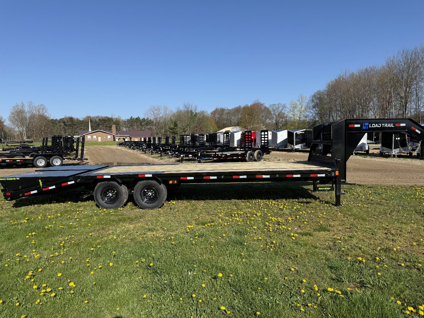 New 2025 Load Trail 102X25 14K GOOSENECK W/MAX RAMPS Gooseneck Bodies ...