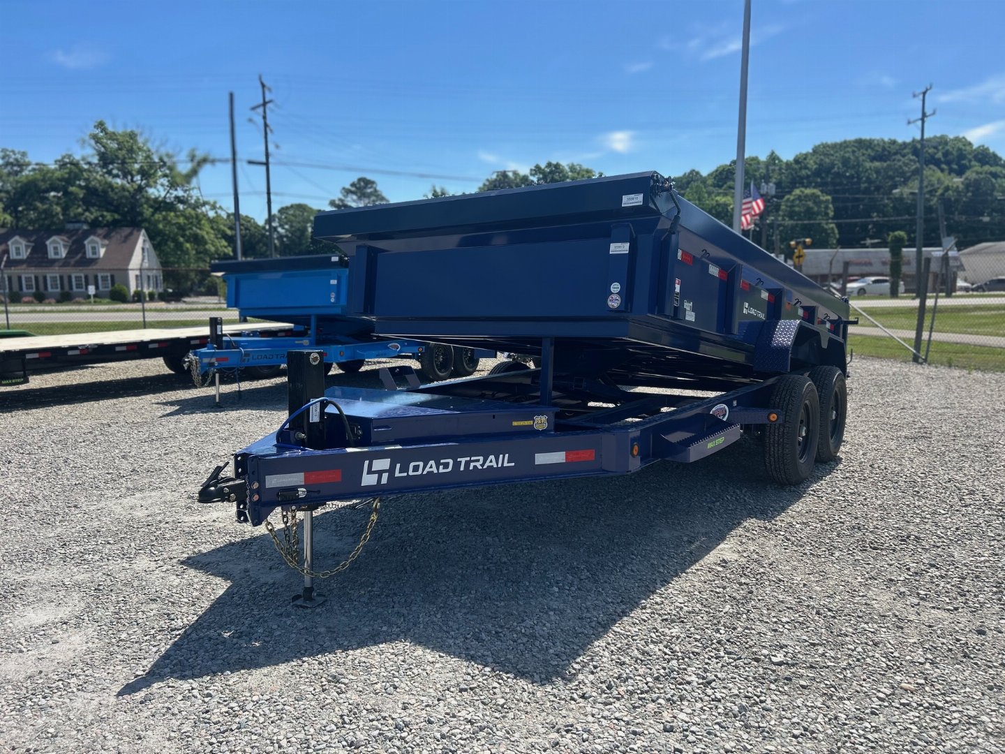 New 2025 Load Trail Low Pro 7X14 14K Dump Trailer w/ 2' Sides & Hydraulic Jack *SUMMER SALE ...