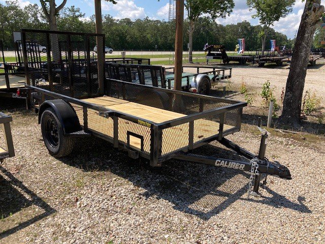 New 2025 Caliber Trailer Mfg 5x10 SA AG510 w/1' mesh sides Utility ...