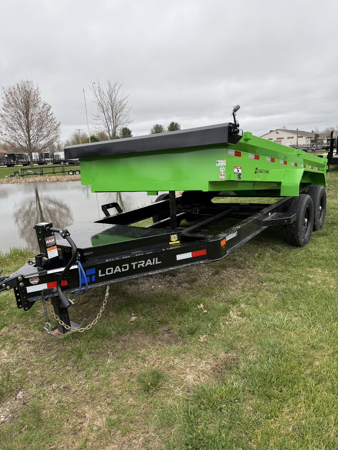 New 2025 Load Trail 83X14 14KGVW GREEN/BLACK Dump Trailer | Lake Odessa ...