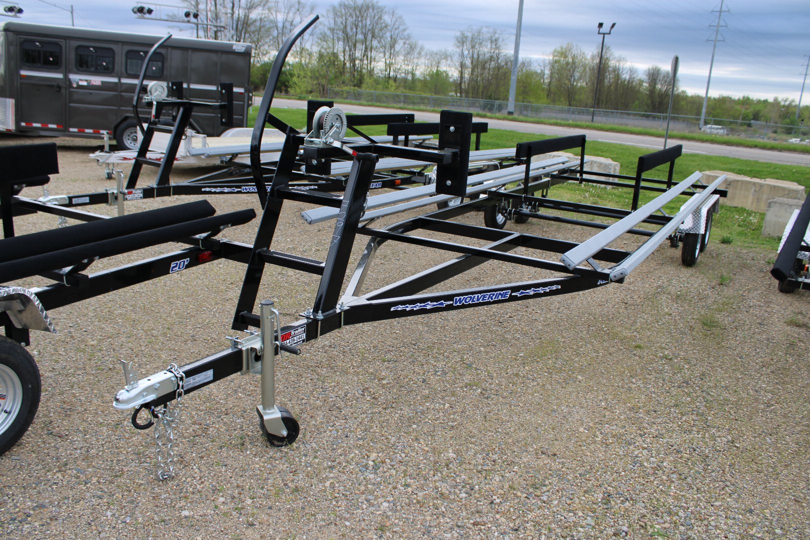 New 2025 Wolverine Trailers 24' TANDEM AXLE BUNK STYLE ALL STAR PONTOON TRAILER 5621 Boat ...