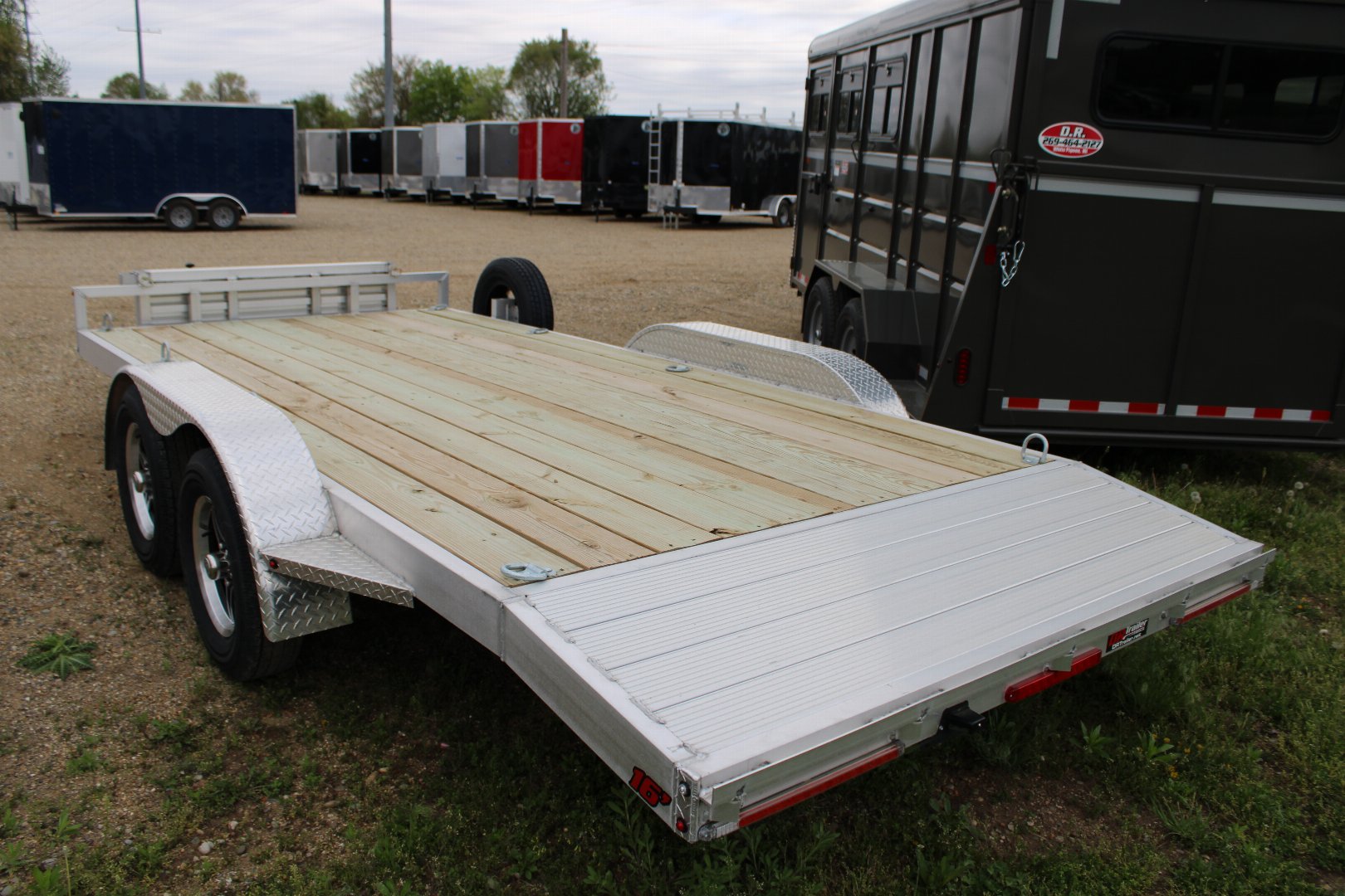 New 2025 Wolverine 7' X 16'FT 7K GVWR ALUMINUM CAR HAULER 5240 Car ...