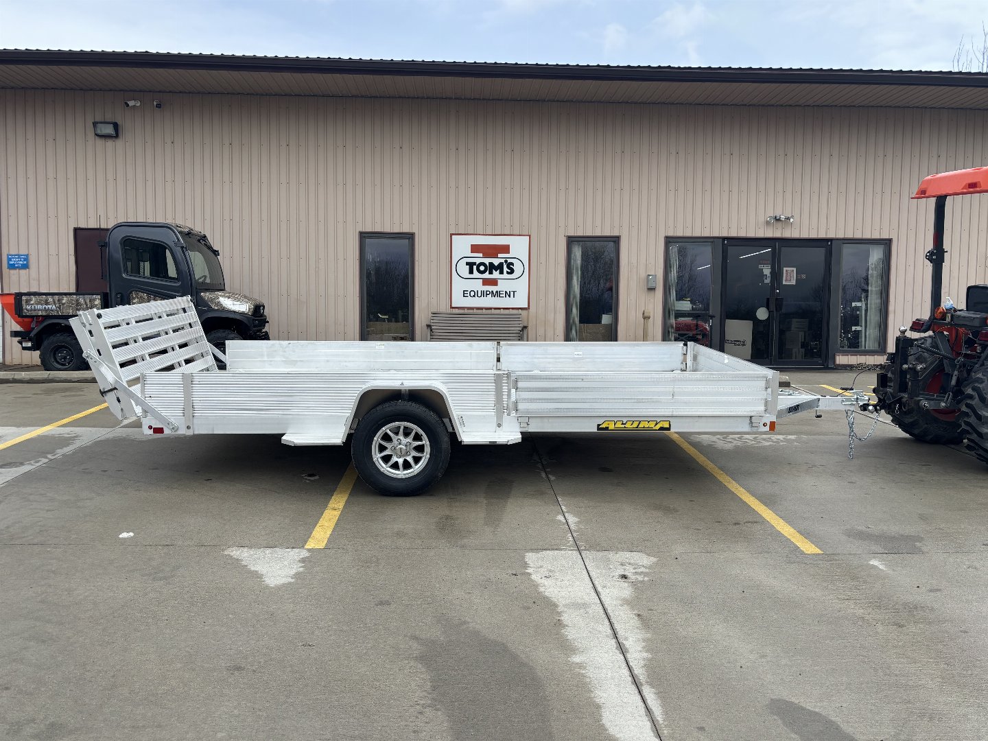 New 2026 Aluma Trailers 8114H-S--BT-SR Utility Trailer W/ Electric ...