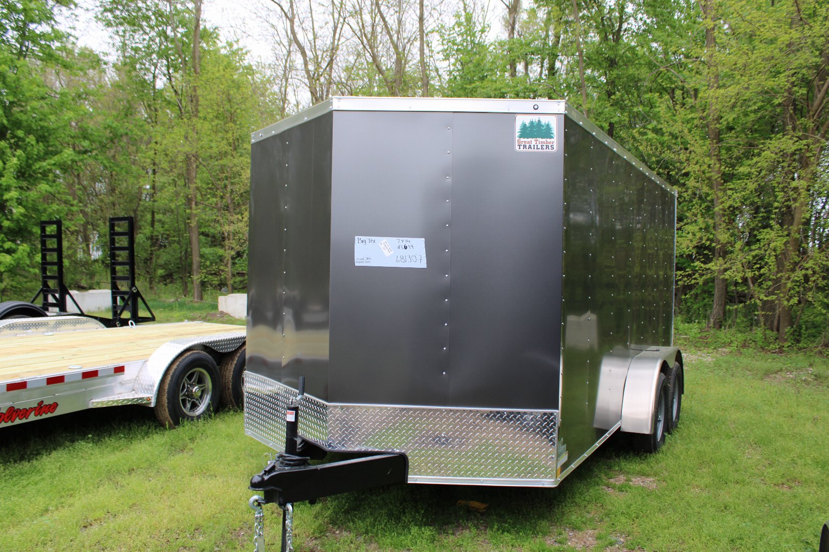 New 2025 RC Trailers 7' X 14' RD RGT ENCLOSED TRAILER 5673 Cargo / Enclosed Trailer | White ...