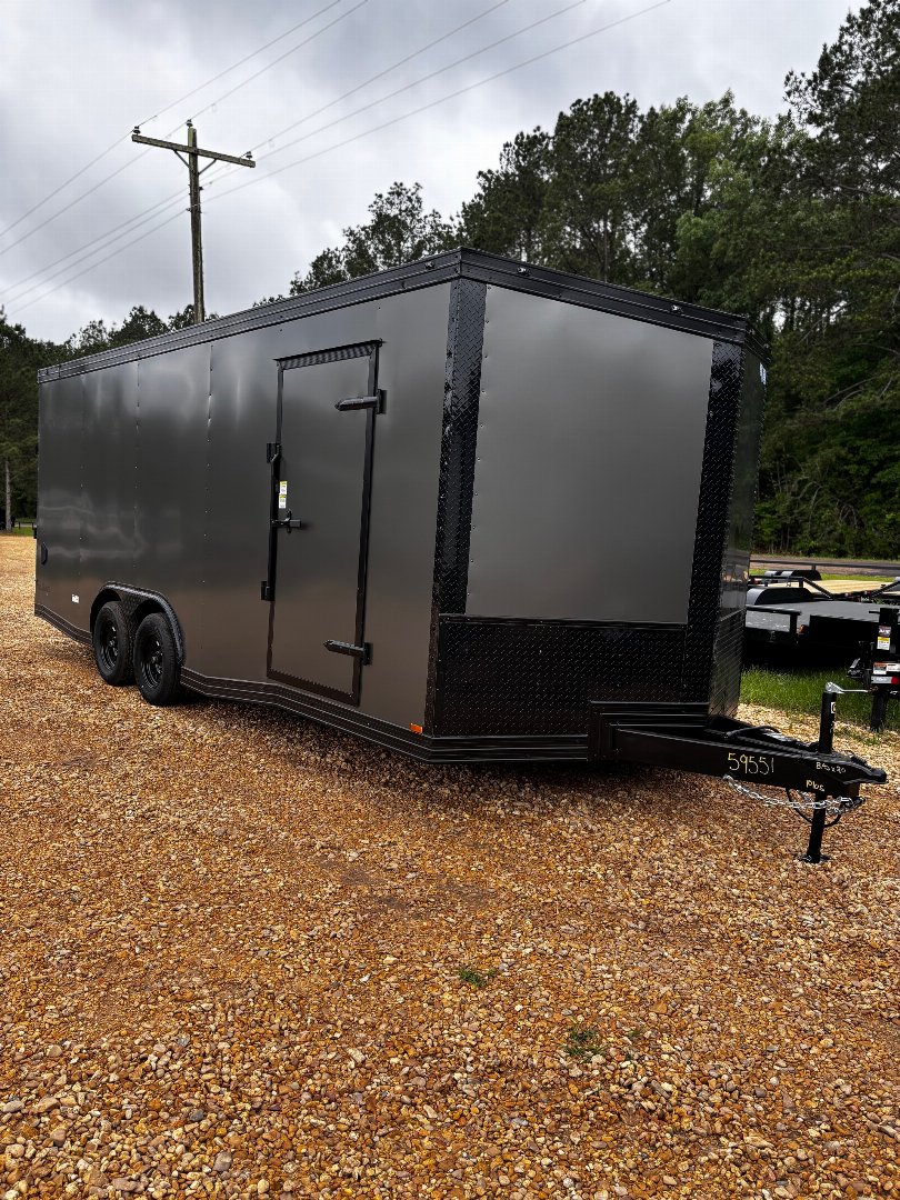 New 2025 8.5X20 ENCLOSED CAR HAULER -7' INTERIOR HEIGHT -.080 POLYCORE ...