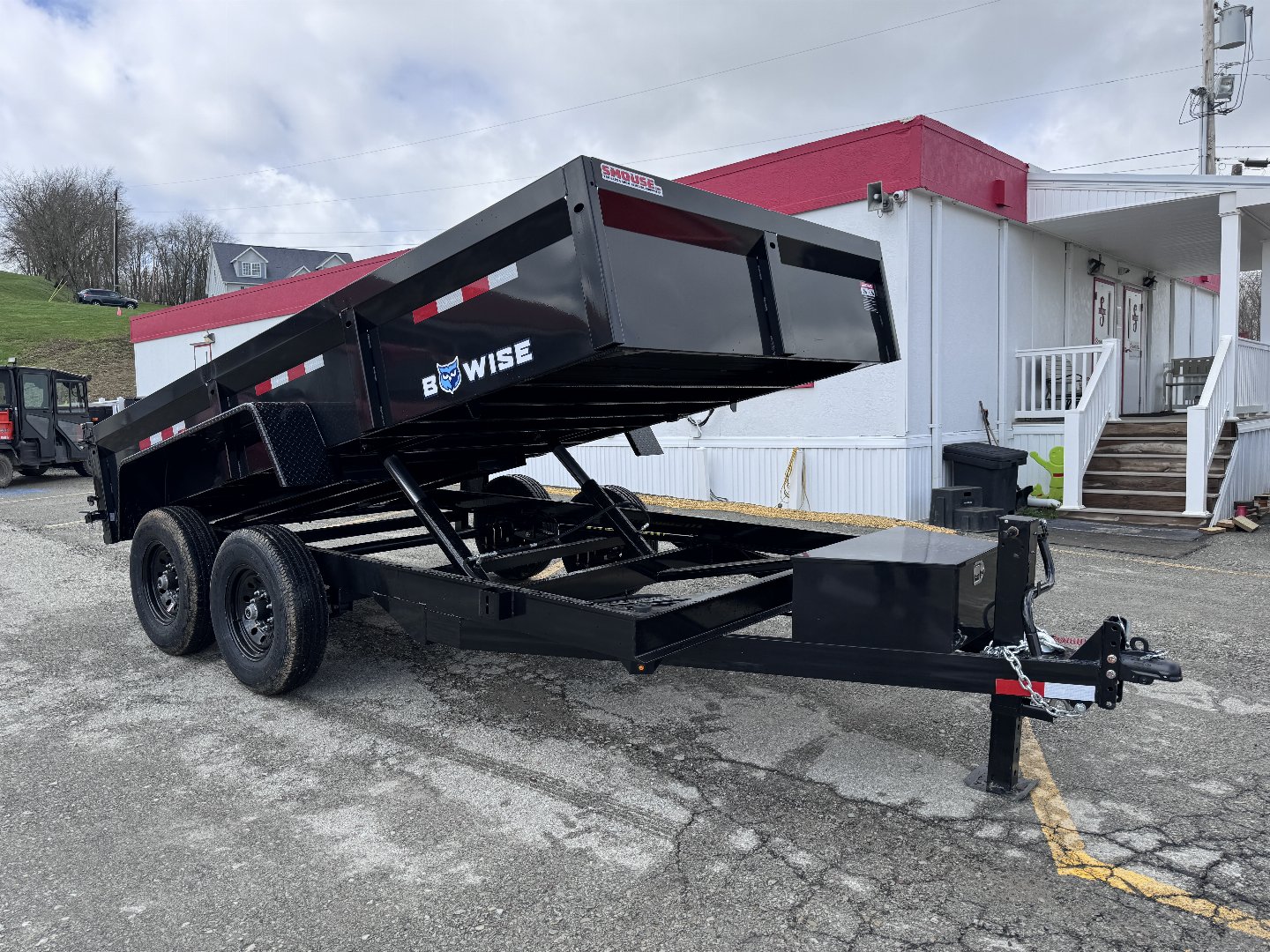 New 2025 BWise 6'9" x 12 HD Lo Pro Equipment Dump w/ Underbody Ramps ...