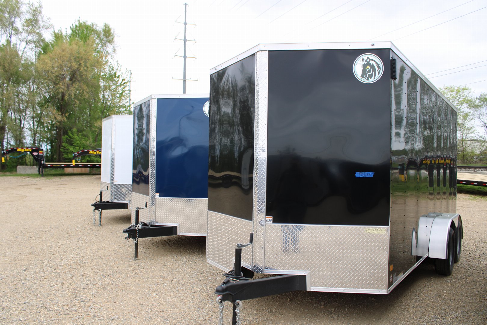 New 2025 Darkhorse Cargo 7' X 16' RD ENCLOSED TRAILER WITH 7' INTERIOR ...