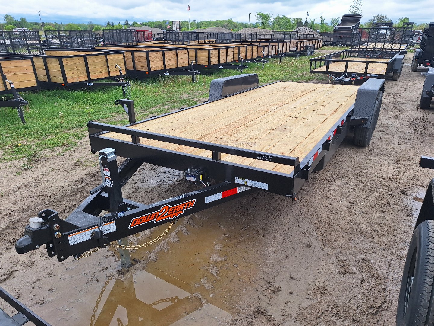 New 2025 Down 2 Earth Trailers 82x20 10K Car Hauler | New Boston Michigan