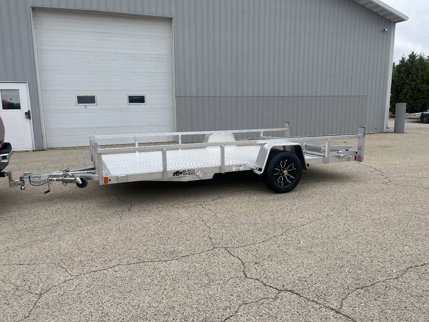 New 2025 Black Rhino LSS714A-3K Aluminum Trailer w/ Bi-Fold Gate ...