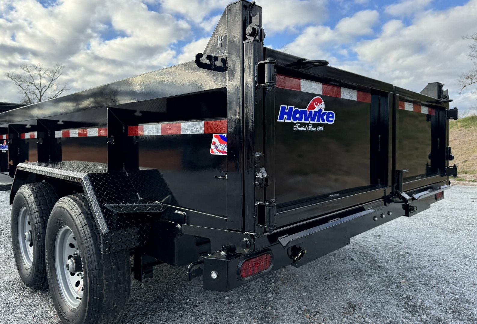 New 2025 Hawke Trailers 7X14 Dump Trailer | Rocky Mount Virginia