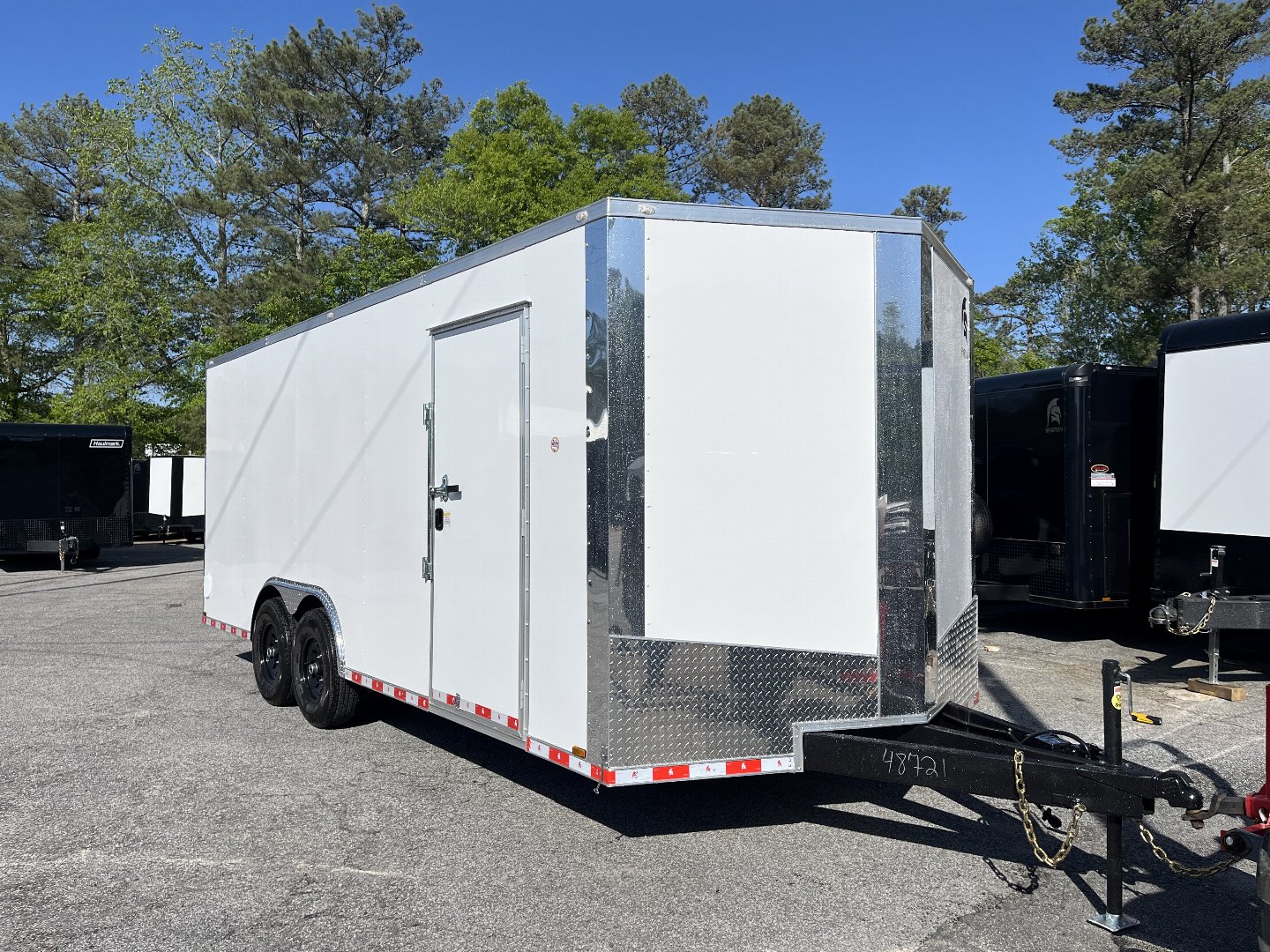 New 2025 Spartan Cargo 8.5x20 Enclosed Trailer, White PolyCor, BIG PKG ...
