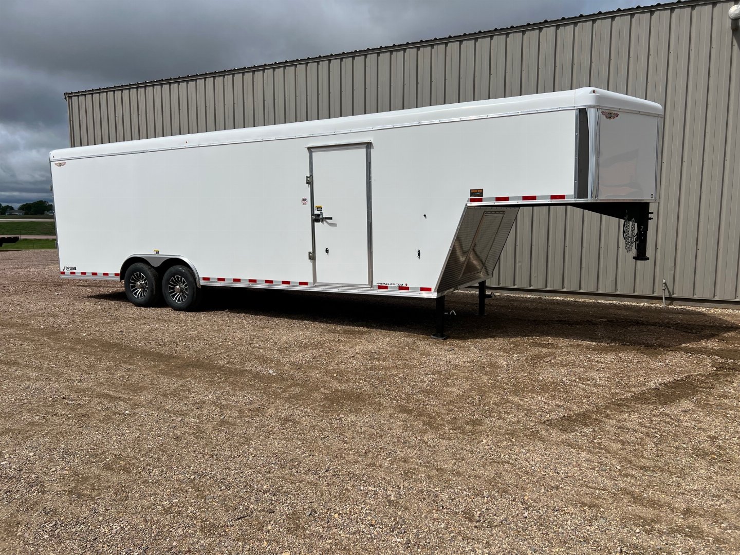 New 2025 H and H Trailer 24 Gooseneck V-Nose Cargo / Enclosed Trailer | Humboldt South Dakota