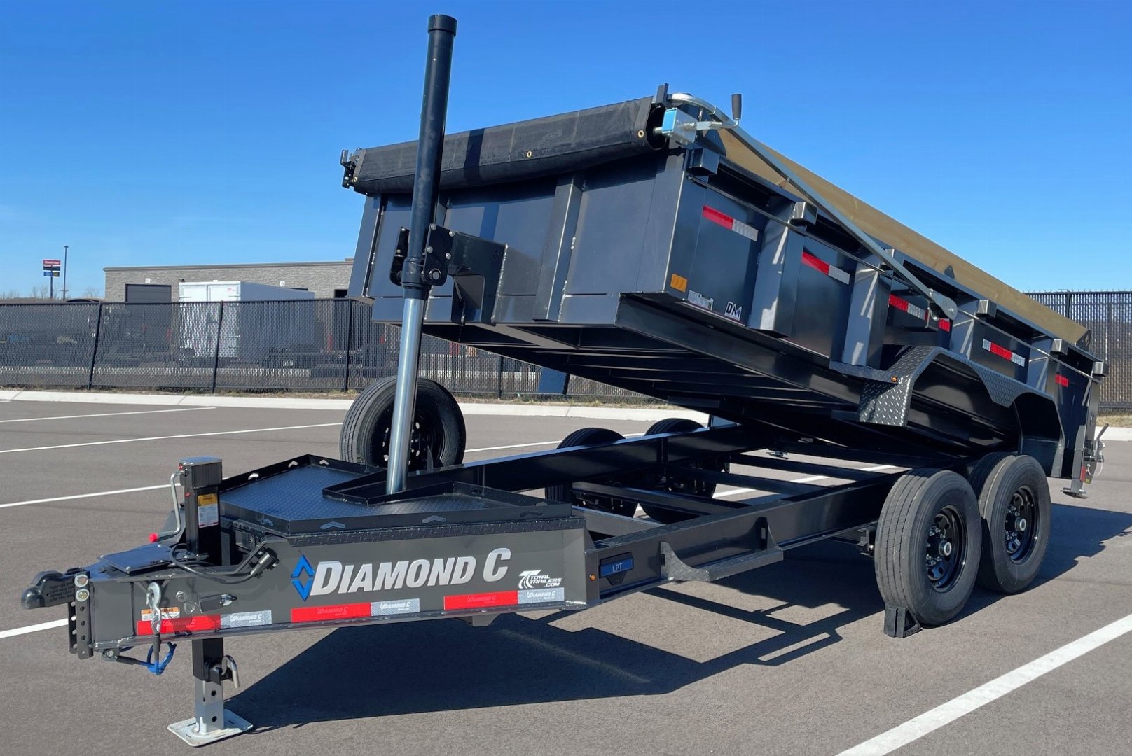 New Diamond C 14' LPT-207 Dump Trailer: 14,900 GVWR , Spare, Ramps ...