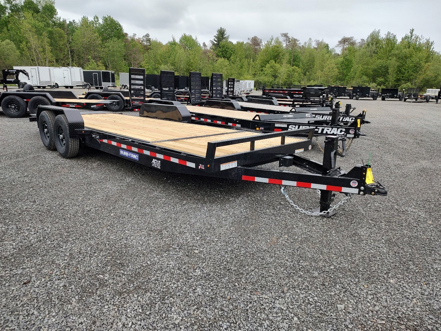 New 2025 Sure-Trac 7X18+4 TILT BED Equipment Trailer | Gouverneur New York