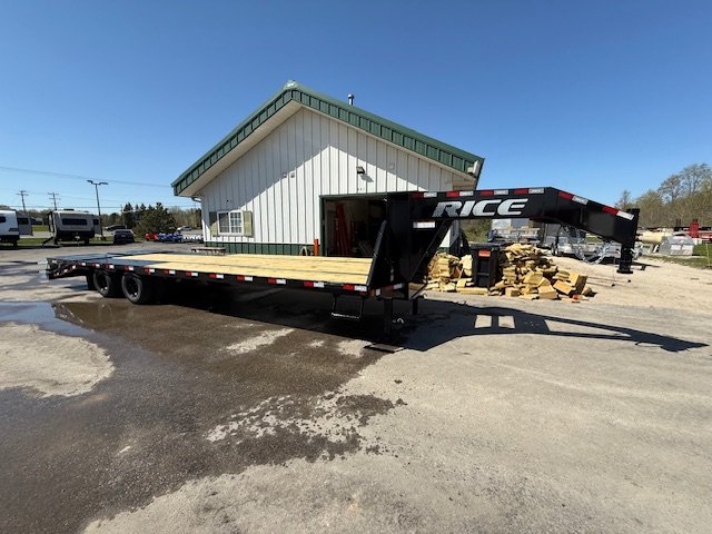 New 2025 Rice Trailers 102"X30' Equipment Trailer | Traverse City Michigan
