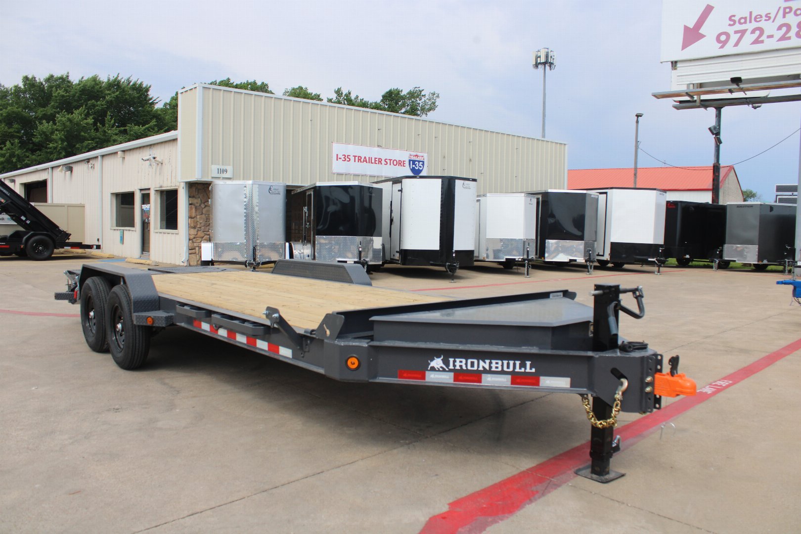 New 2025 Iron Bull EWB 22'x83" Equipment Trailer | Seagoville Texas