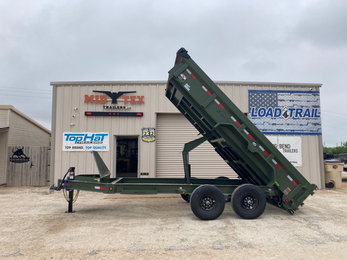 New 2025 Load Trail 83" x 14' Tandem Axle Dump Low-Pro Dump | Abilene Texas