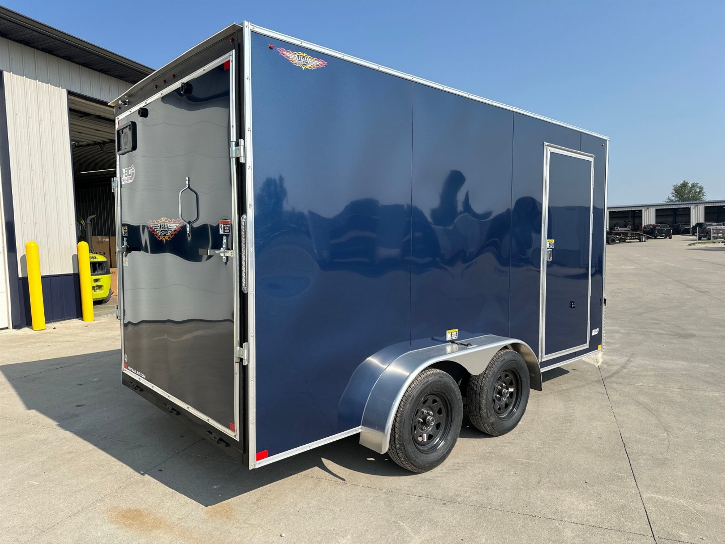 New 2025 H&H Trailers 7'x14' 7k Flat Top V-Nose Enclosed Cargo Trailer ...