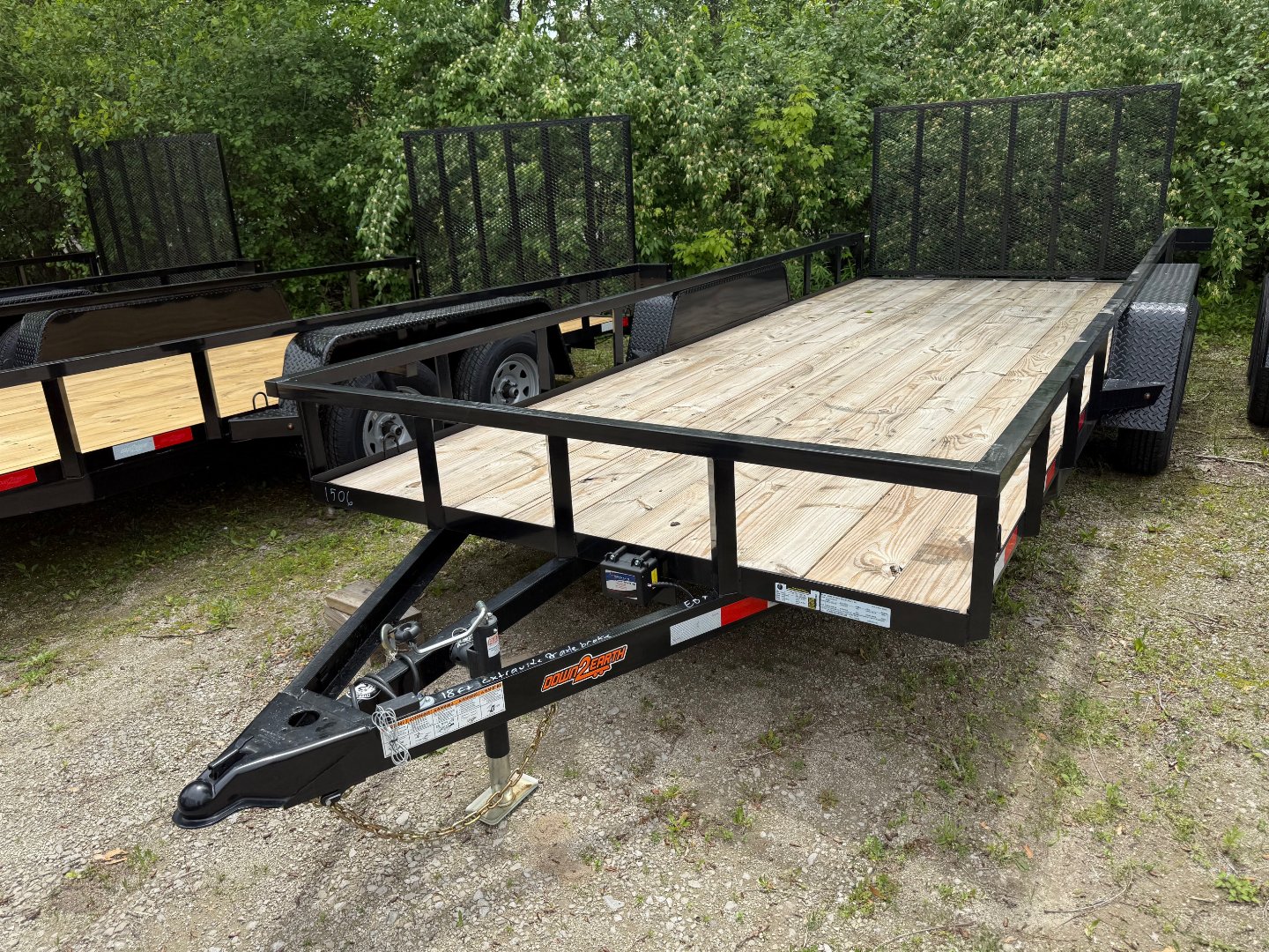 New 2025 Down 2 Earth Trailers 82 x 18 Low side Landscape Trailer with ...
