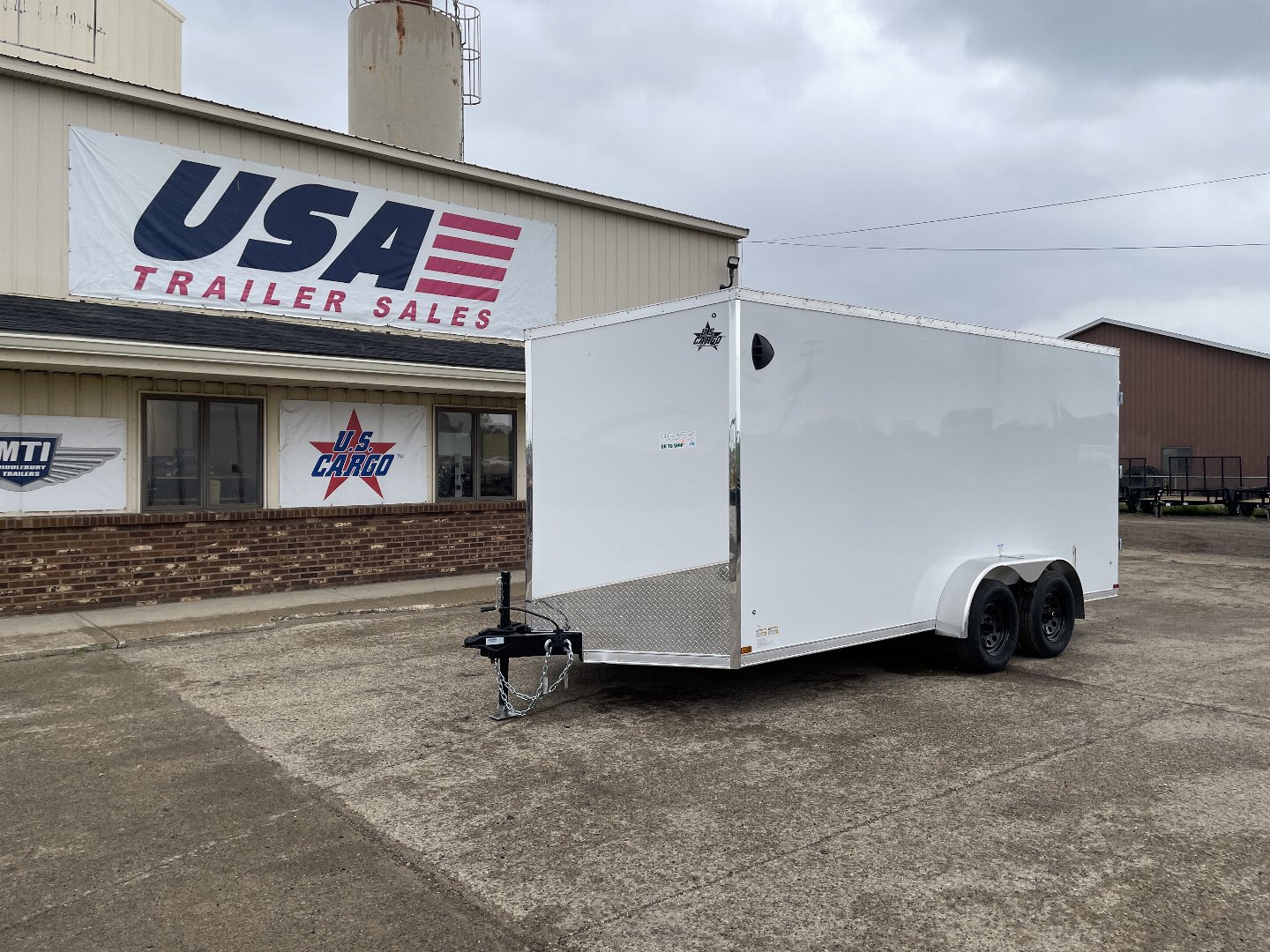 New 2025 US CARGO Scout 7x16 +6" V-Nose Barn Door w/Options Cargo / Enclosed Trailer | Wayland ...