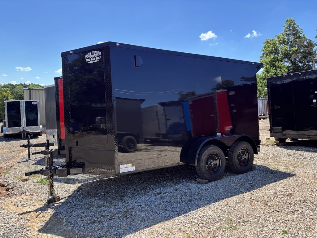 New 2025 FGT 6x12 Tandem Axle Cargo / Enclosed Trailer - BLACKOUT ...