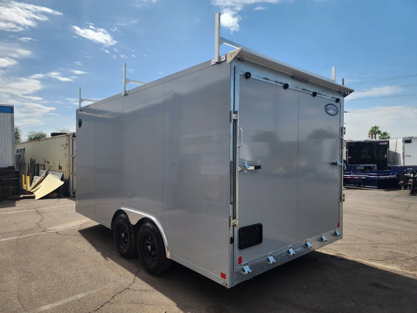 New 2025 CellTech 8.5x16 Enclosed Trailer- 10K GVWR- RAMP DOOR-Ladder ...