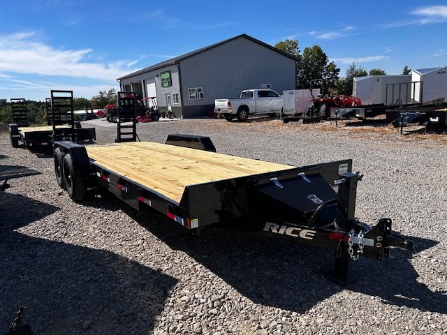 New 2025 RICE 82X22 14K GVWR STAND UP RAMPS Equipment Trailer ...