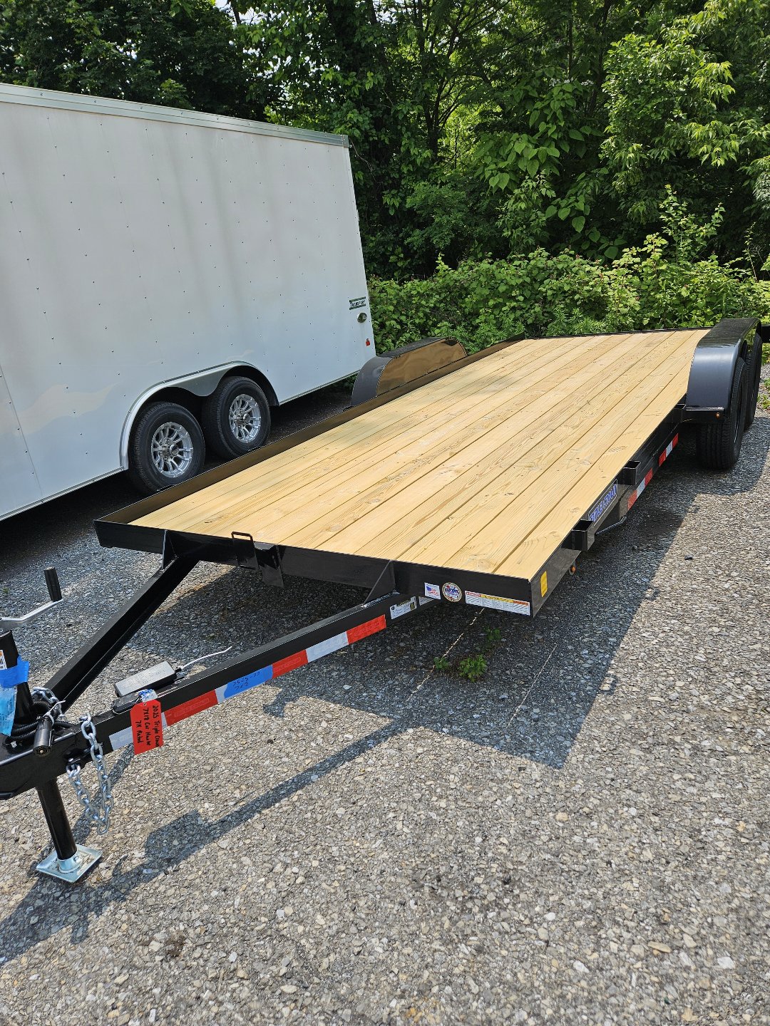 New 2025 TRIPLE CROWN TRAILERS 7' x 18' CAR HAULER WOOD DECK 7K RATED ...