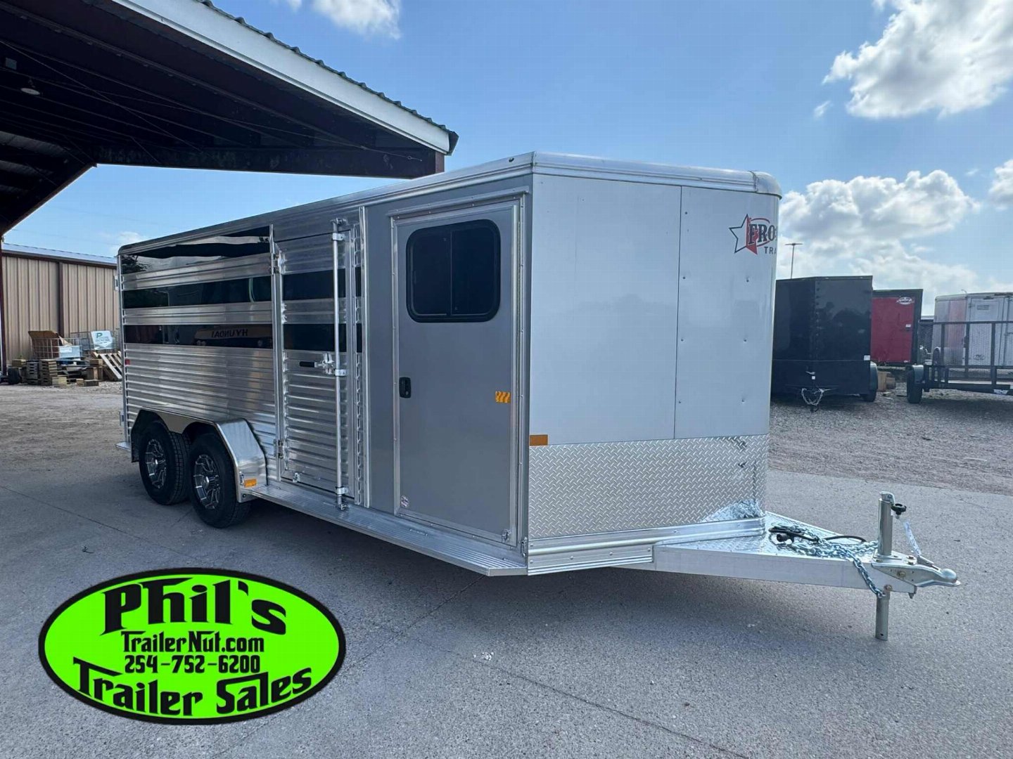 New 2025 Frontier Trailers LOW PRO 6 PEN STOCK TRAILER Stock / Stock ...