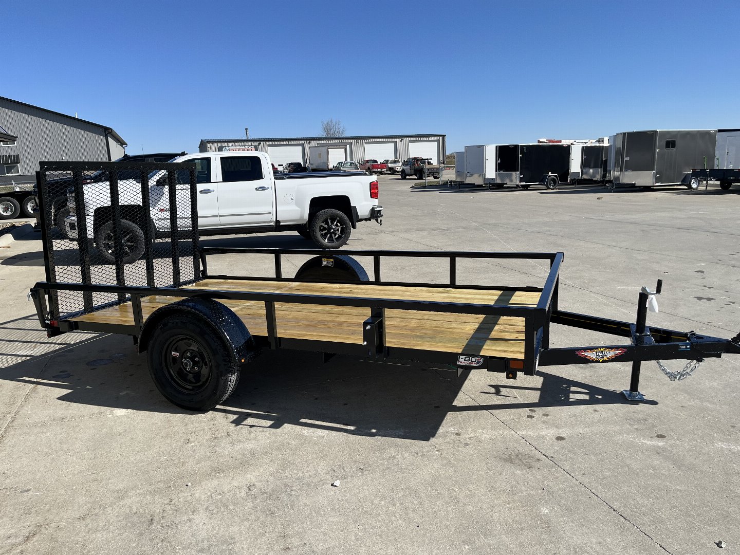 New 2025 H&H 66"x10' 3k Rail Side Utility Trailer | De Soto Iowa