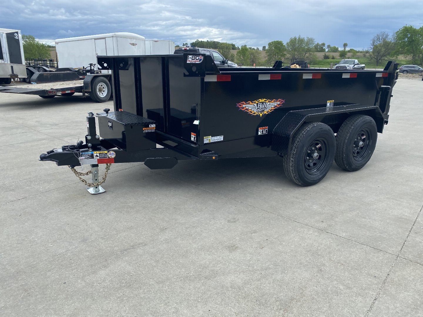 New 2025 H&H 76"x10' 10k Utility Dump Trailer | De Soto Iowa