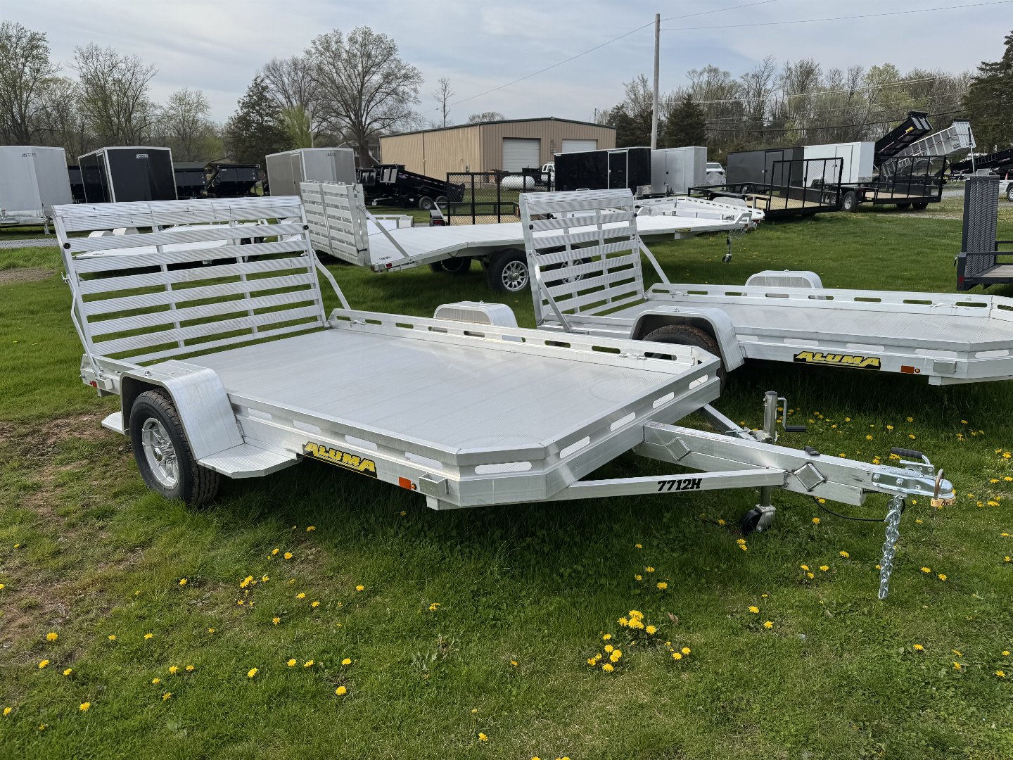 New 2025 Aluma 7712H One Piece Gate Utility Trailer | Middletown ...