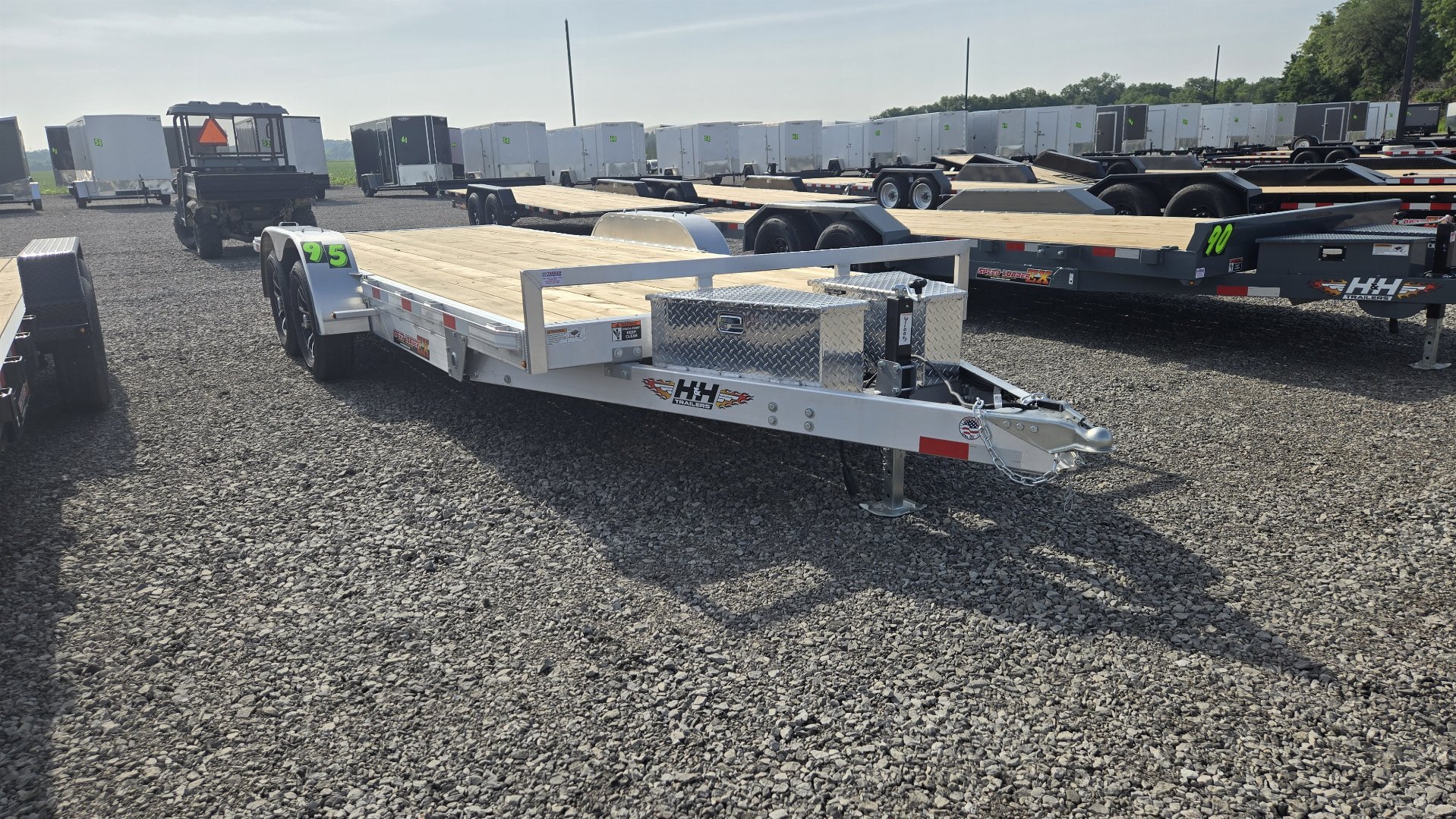 New 2025 H&H 82X20 EXA Aluminum Electric Tilt Trailer (7000lb GVWR ...
