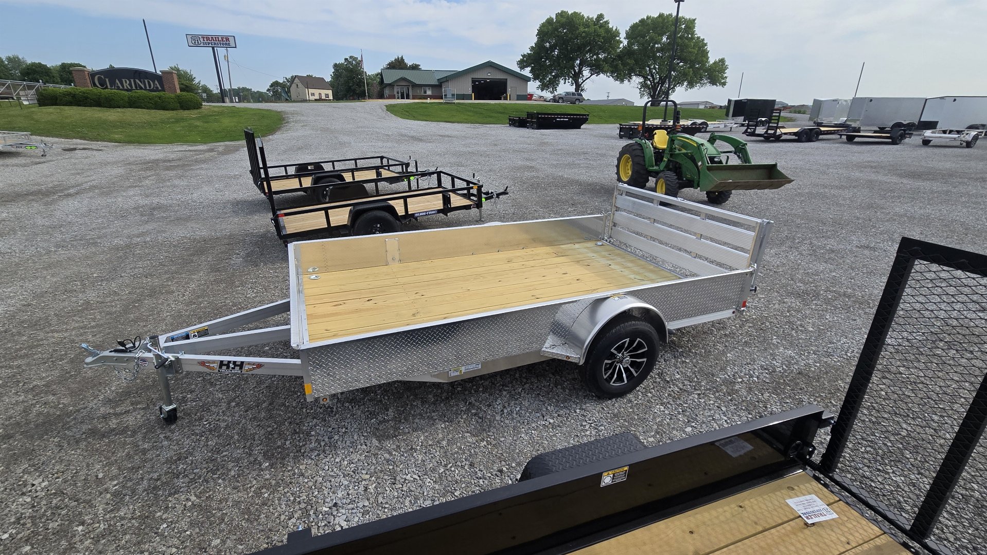 New 2025 H&H 82x12 Alum Solid Side Utility Trailer (2990lb GVWR ...