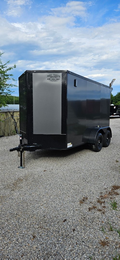 New 2025 FGT 6x12 Tandem Axle Cargo / Enclosed Trailer - BLACKOUT ...