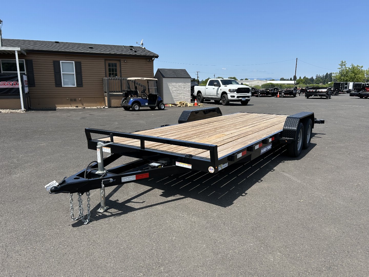 New 2025 Sure-Trac 7'X20' (18'+2') 7K GVWR Open Steel Car Hauler ...