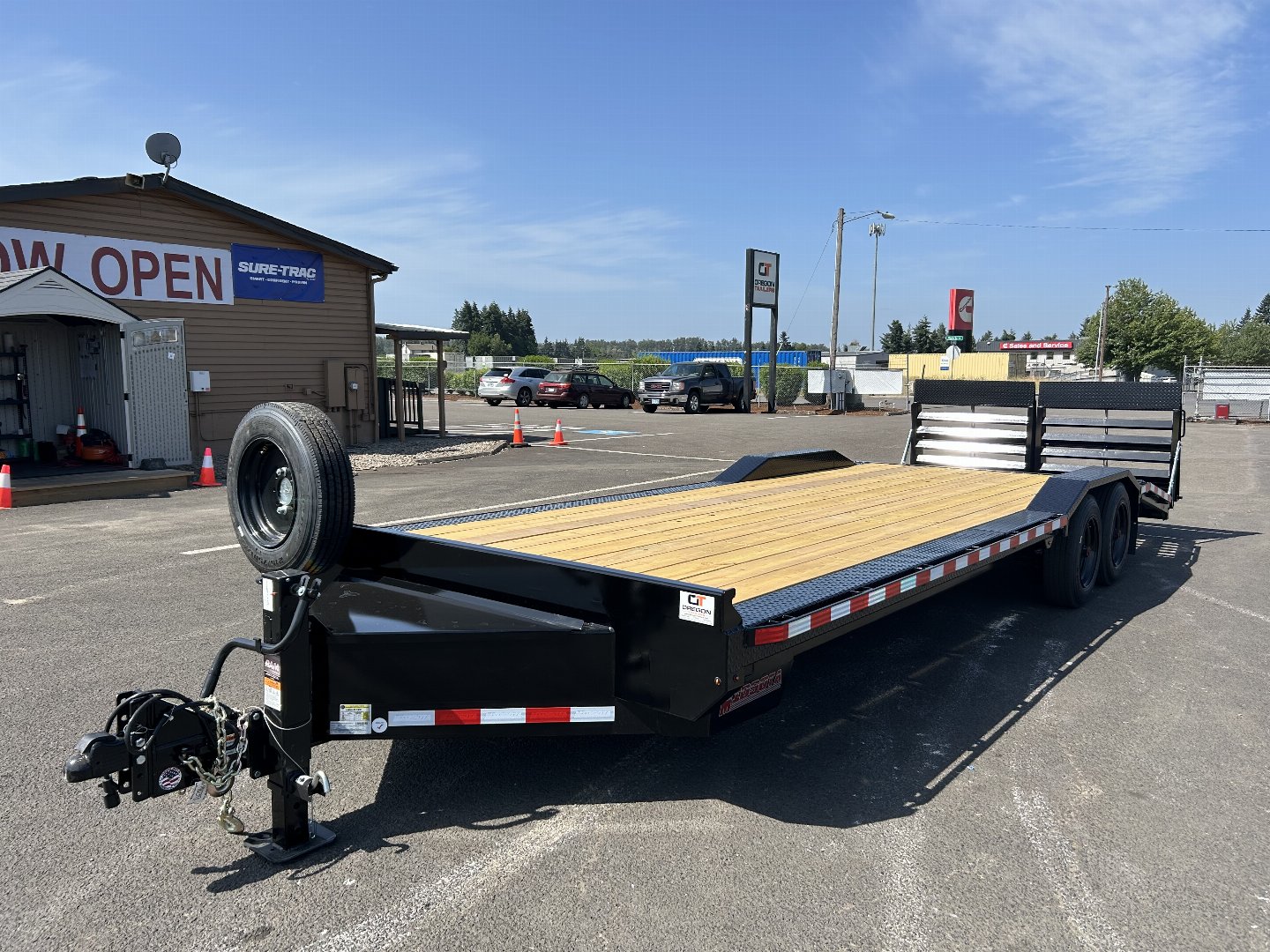 New 2025 Midsota 8.5'X24' (17.6K GVWR) Open Equipment Trailer with Full ...