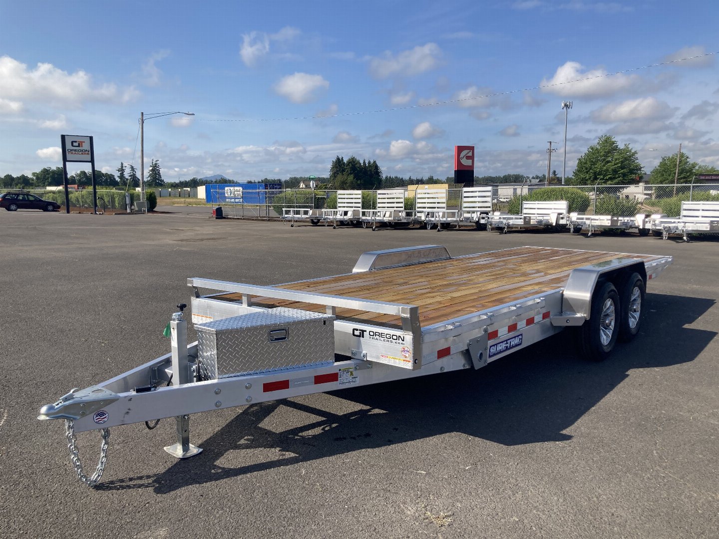 New 2025 Sure-Trac 7'X20' (10K GVWR) Aluminum Open Power Tilt Trailer ...