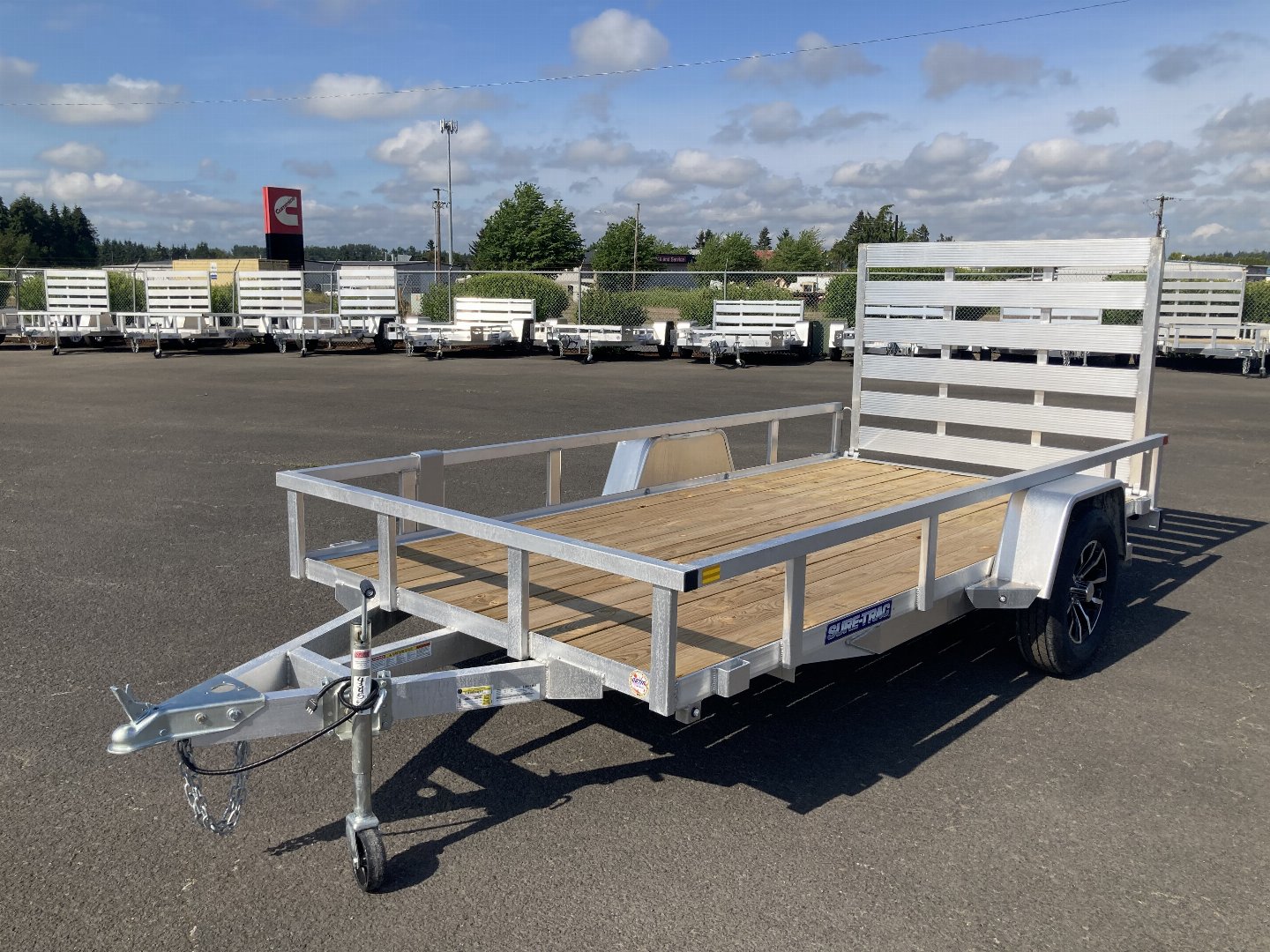 New 2025 Sure-Trac 6'X12' (3K GVWR) Aluminum Open Utility Trailer ...