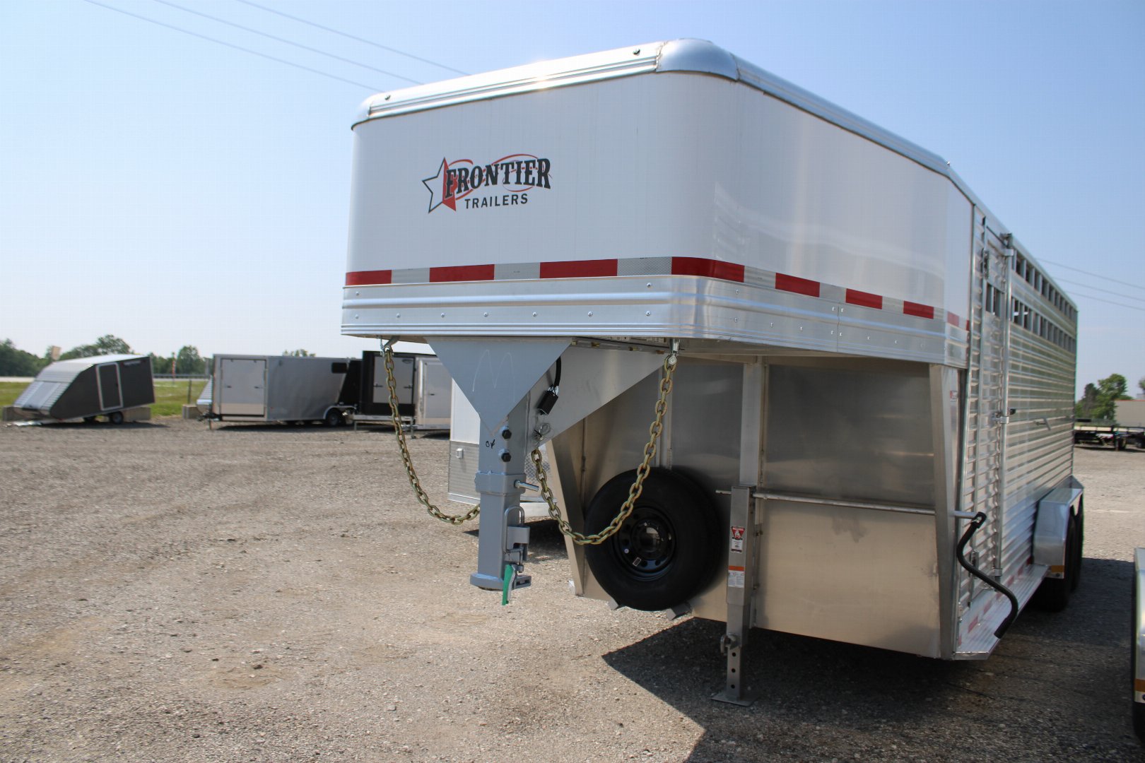 New 2025 Frontier Trailers 20' STOCK TRAILER 48640 Stock / Stock Combo ...