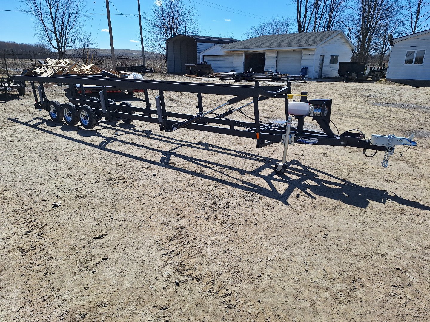 New 2025 Hoosier 22-26 Triple Axle Hyd. Lift Pontoon/Tri-Toon Trailer W ...