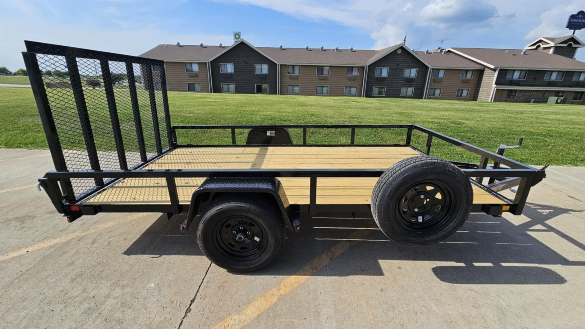 New 2025 H&H Trailers 76x12 Rail Side Utility Trailer | OSCEOLA Iowa