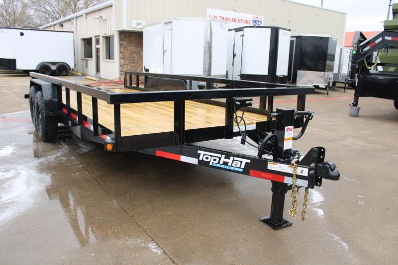 New 2025 Top Hat Trailers 18'x83" HH 14K Utility Trailer | Seagoville Texas