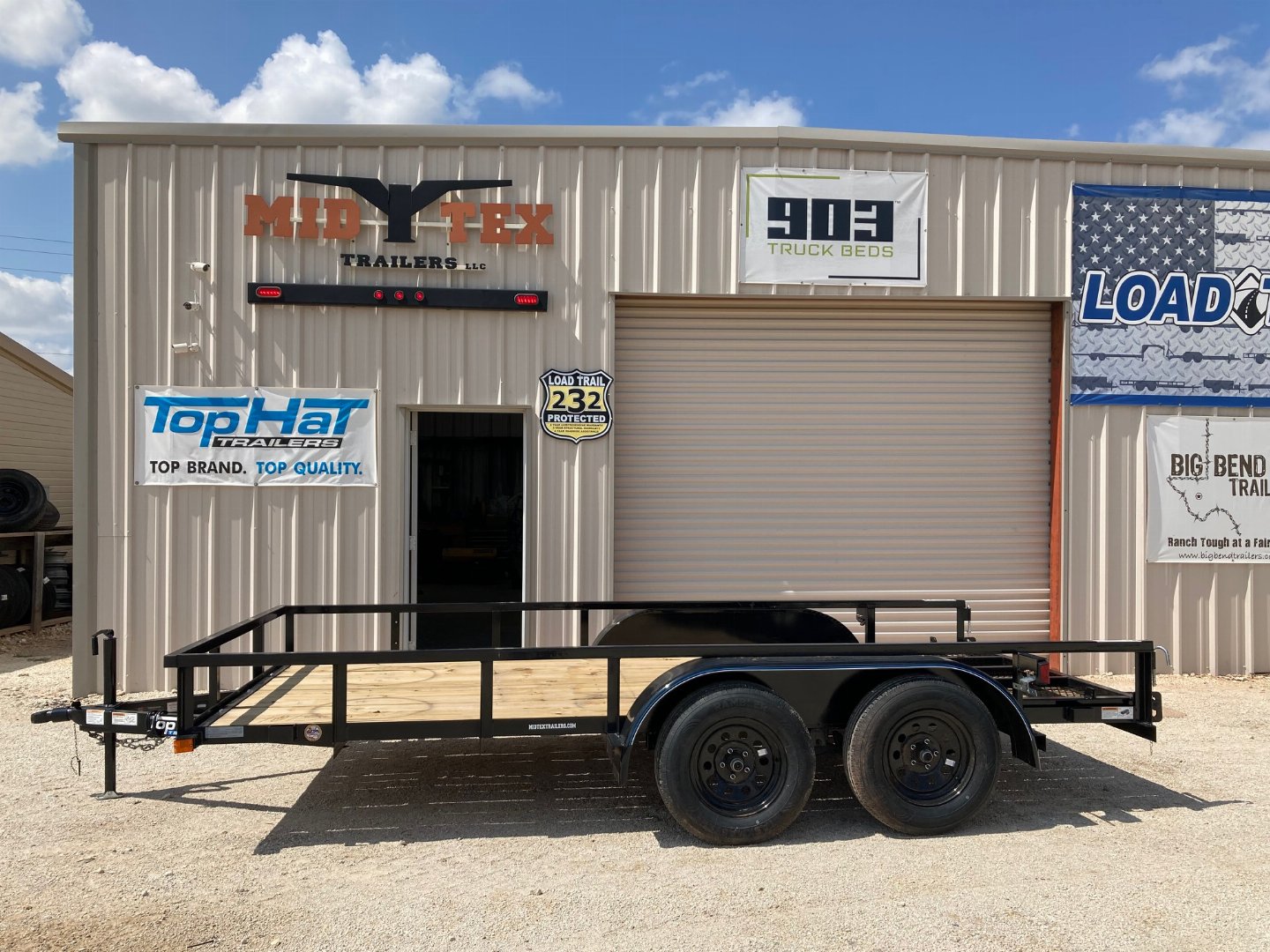 New 2025 Top Hat 14'X77" LDX Utility Trailer | Abilene Texas